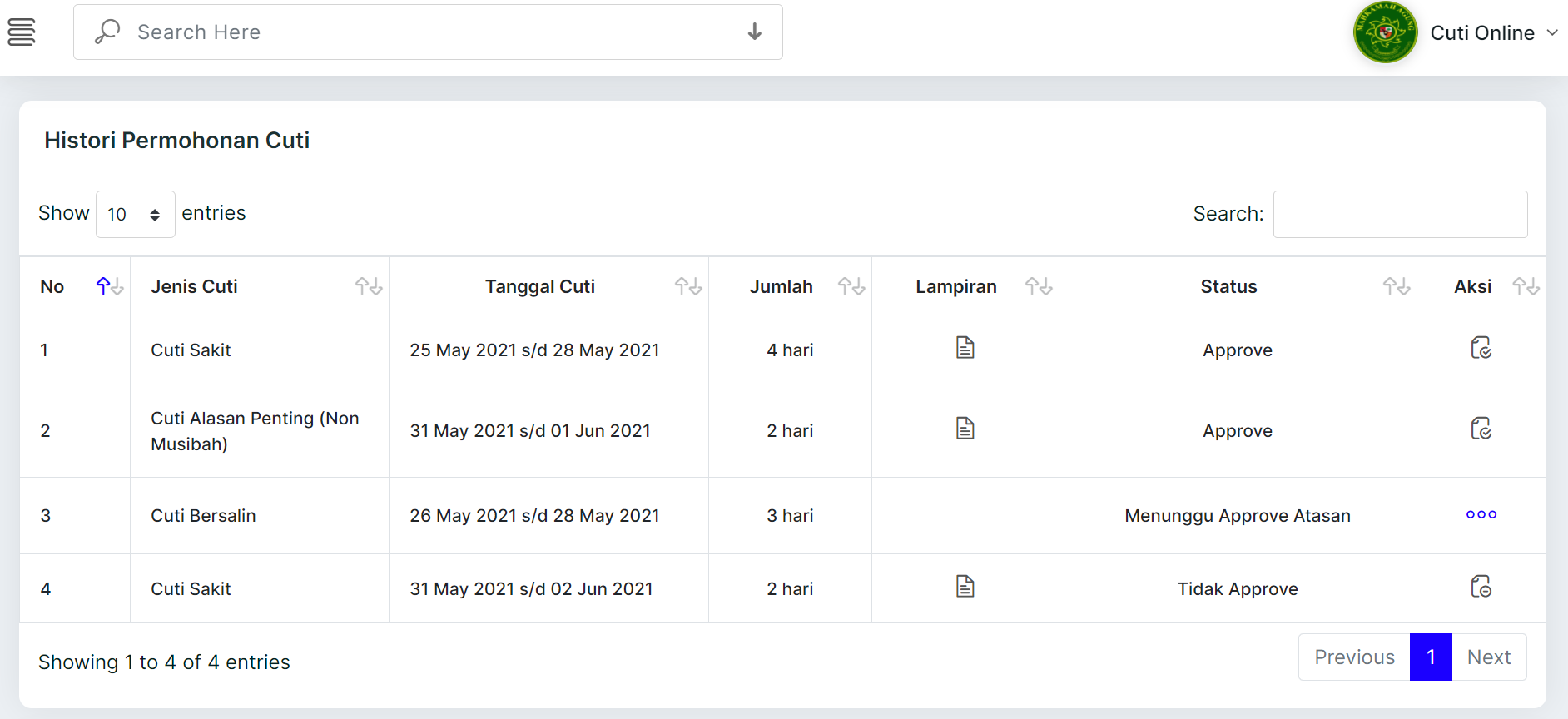 Aplikasi E Cuti Pegawai Dengan Framework Codeigniter Php Dan Mysql