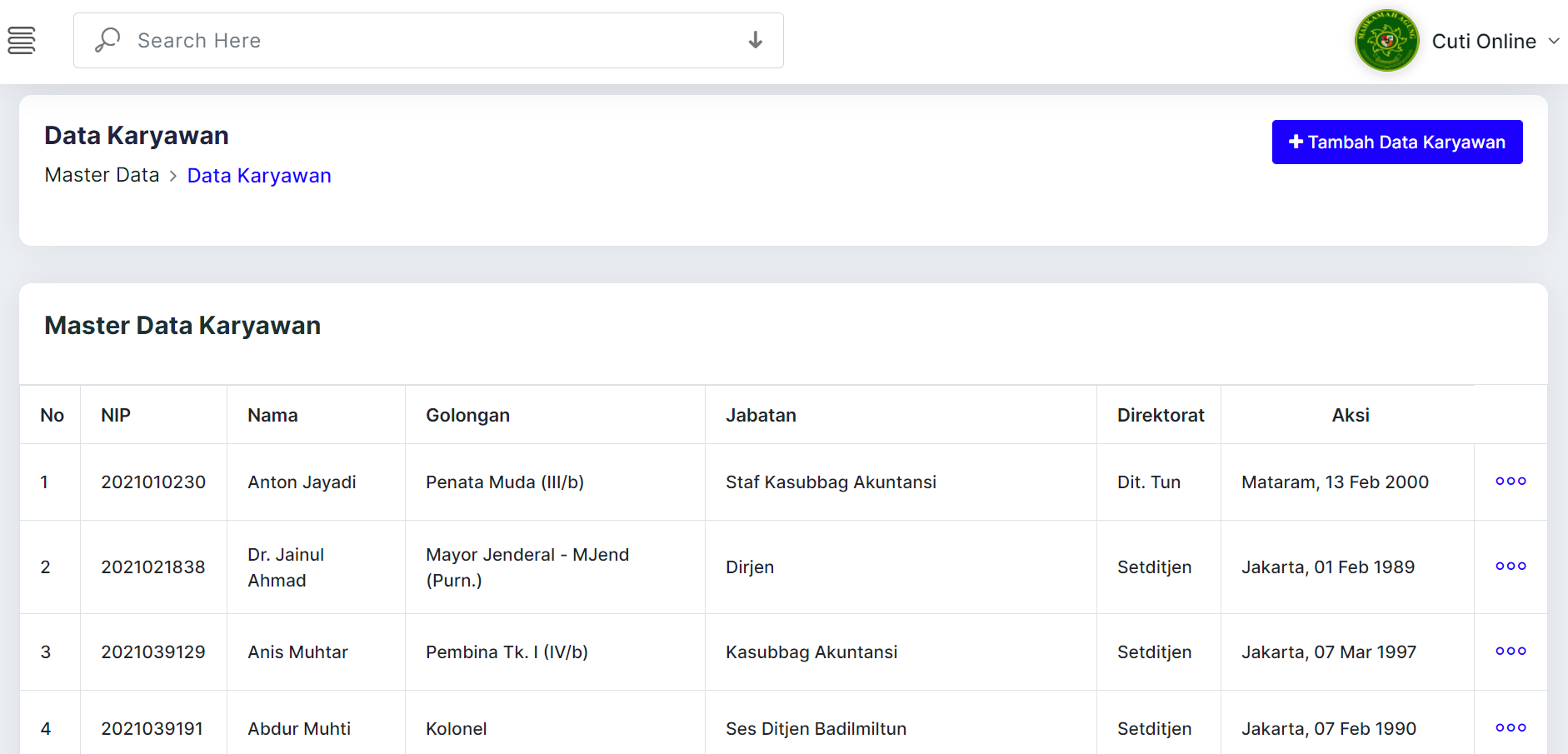 Aplikasi E Cuti Pegawai Dengan Framework Codeigniter Php Dan Mysql